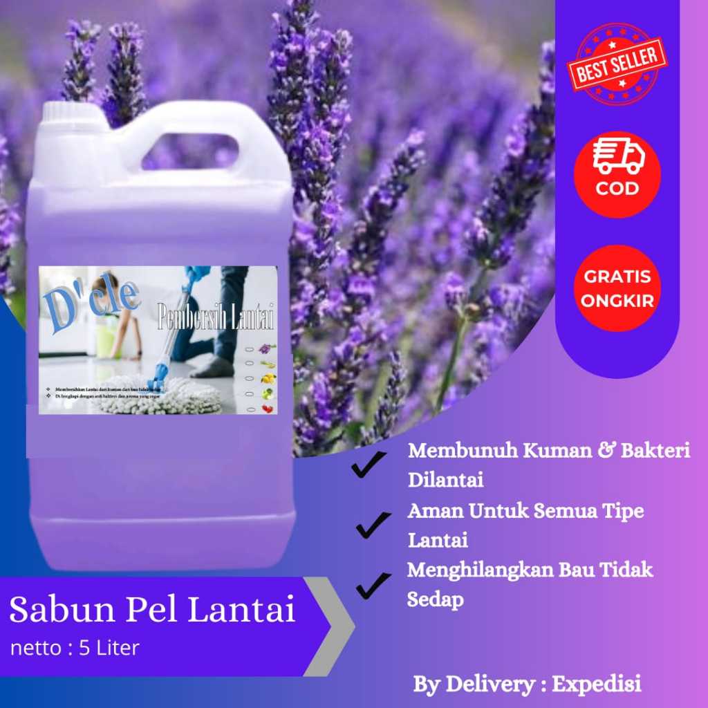 Jual Sabun Pel Lantai Lavender - Floor Cleaner Lavender - 5 Liter ...