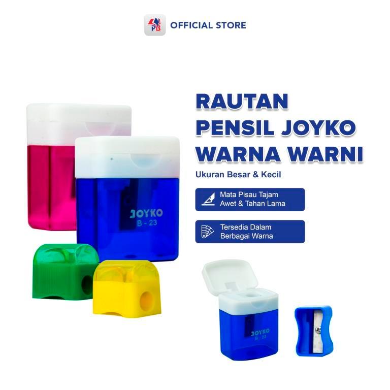 Jual Rautan Pensil Joyko Serutan Bentuk Kotak Ukuran Besar dan Kecil ...