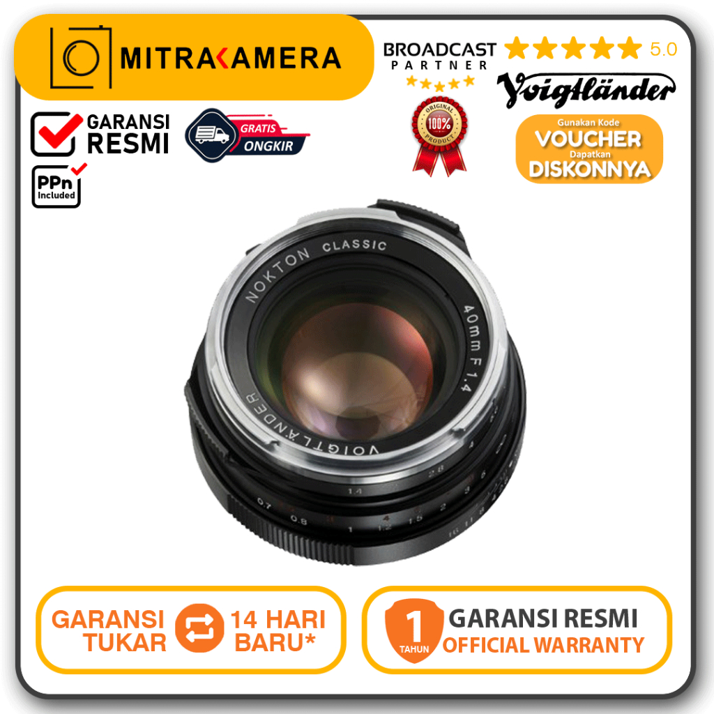 Jual Voigtlander Nokton Classic 40mm f/1.4 MC Lens | Shopee Indonesia