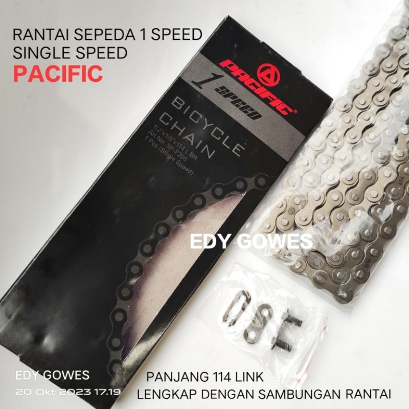 Jual rantai sepeda single speed Pacific rantai MAYA TAIWAN 1 speed sepeda anak BMX fixie sepeda ...
