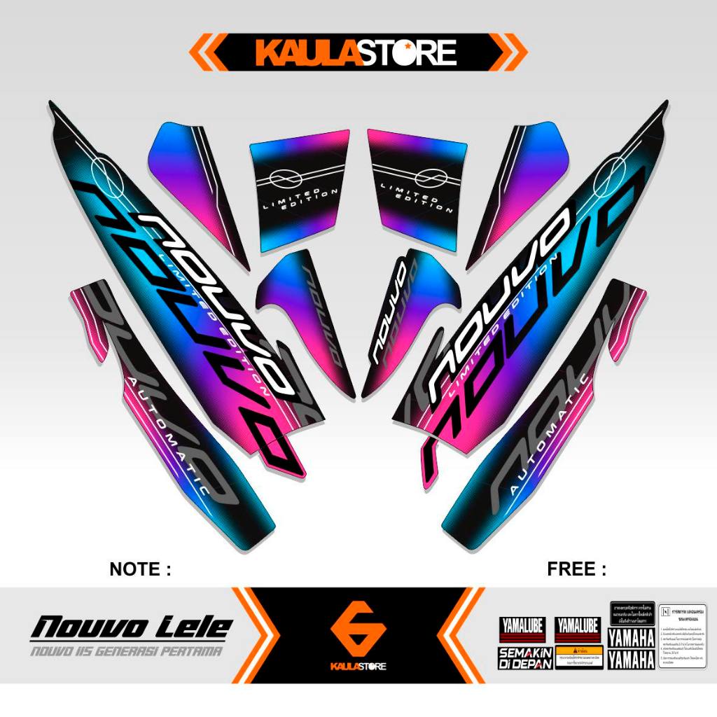 Jual STRIPING NUOVO LELE 115 MOTIF 4 / NOUVO GO / STICKER NOUVO LELE ...