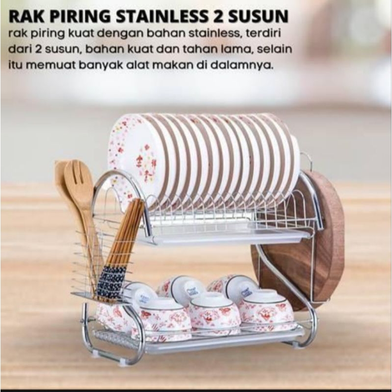 Jual rak piring stainless | Shopee Indonesia