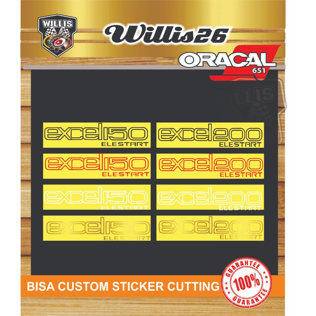 Jual STIKER STICKER TEPONG VESPA EXCEL 200 SPARTAN dan EXCEL 150 ...