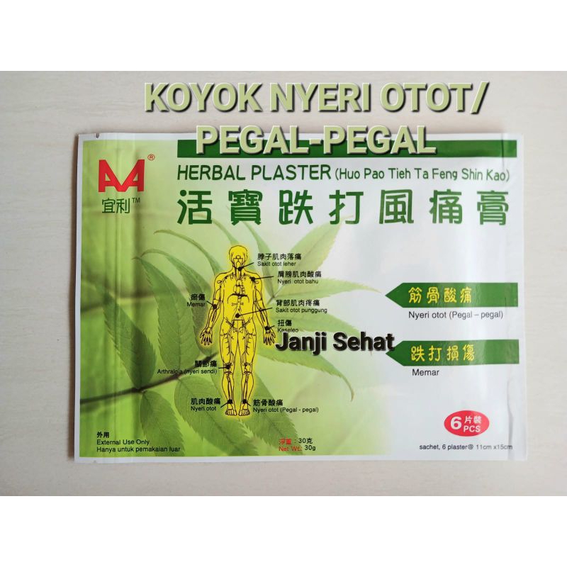 Jual KOYO HERBAL PLASTER (HUO PAO TIEH TA FENG SHIN KAO) | Shopee Indonesia