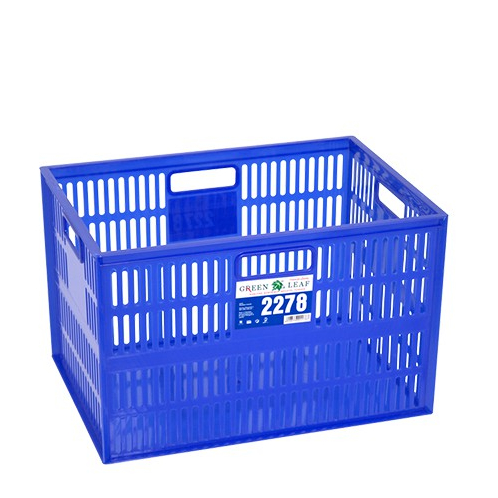 Jual 39x28x25 Box Container Green Leaf 2278 Plastik / Keranjang ...