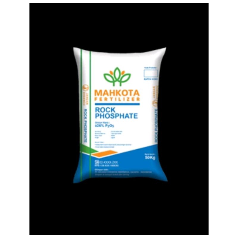 Jual Pupuk ROCK PHOSPHATE MAHKOTA 1 KG Kemasan Repack Pospat Fosfat ...