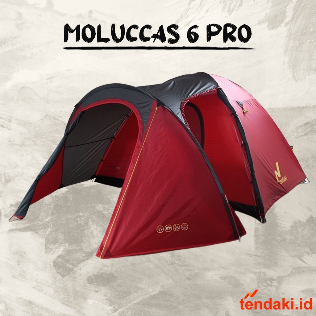 Jual TENDA TENDAKI MOLUCCAS 6 PRO TENDA FAMILY GUNUNG HIKING OUTDOOR ...