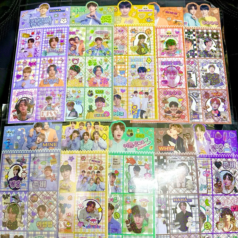 Jual Sticker Sachet BTS Korean KPOP BT21 Suga Jimin RM Jin J Hope ...