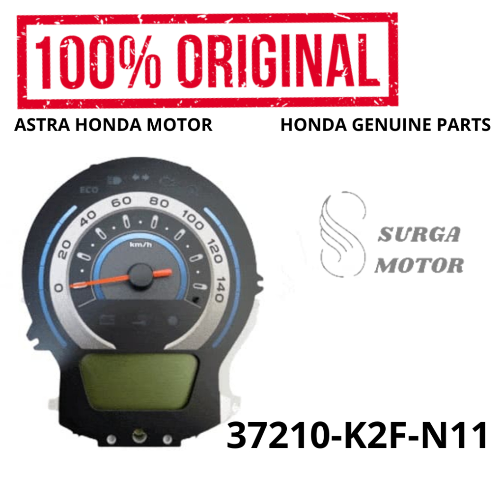 Jual Mesin Speedometer Scoopy Esp K2F Biru Original Honda AHM 37210-K2F ...