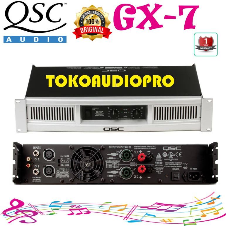 Jual Power QSC GX7 1200W 2-channel Power Amplifier qsc gx-7 Original | Shopee Indonesia