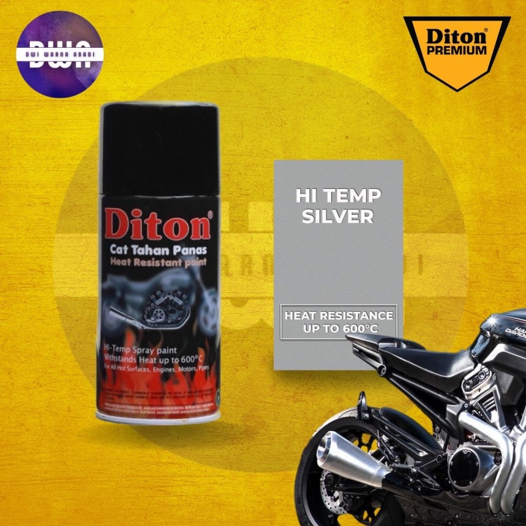Jual Cat Semprot Hi Temp Silver 300cc Diton Premium Pylox Original ...