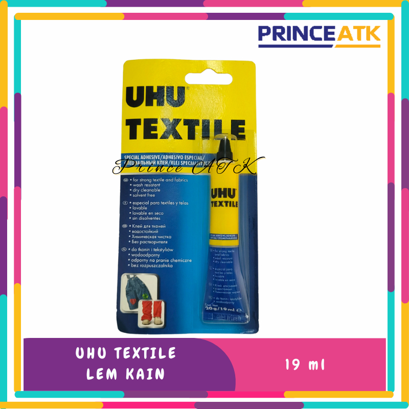 Jual UHU LEM TEXTILE 19 ML / LEM SEGALA JENIS KAIN UHU | Shopee Indonesia