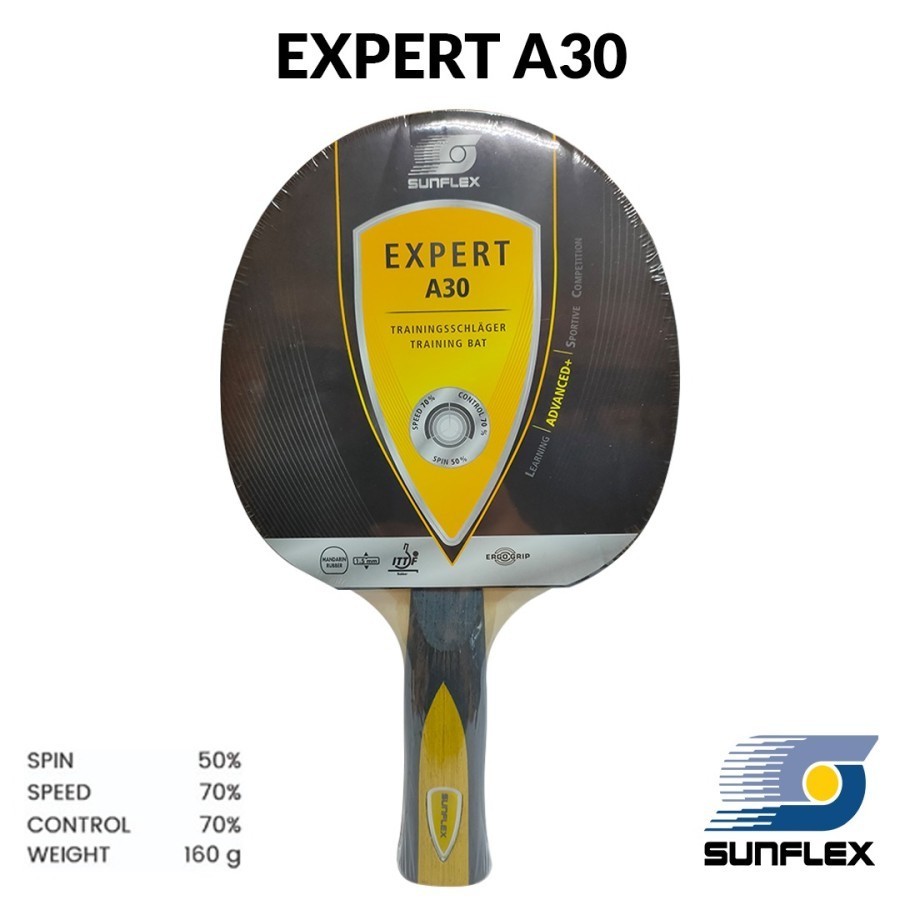 Jual Bat SUNFLEX Expert A30 Premade Bet Tenis Meja Pingpong Original | Shopee Indonesia