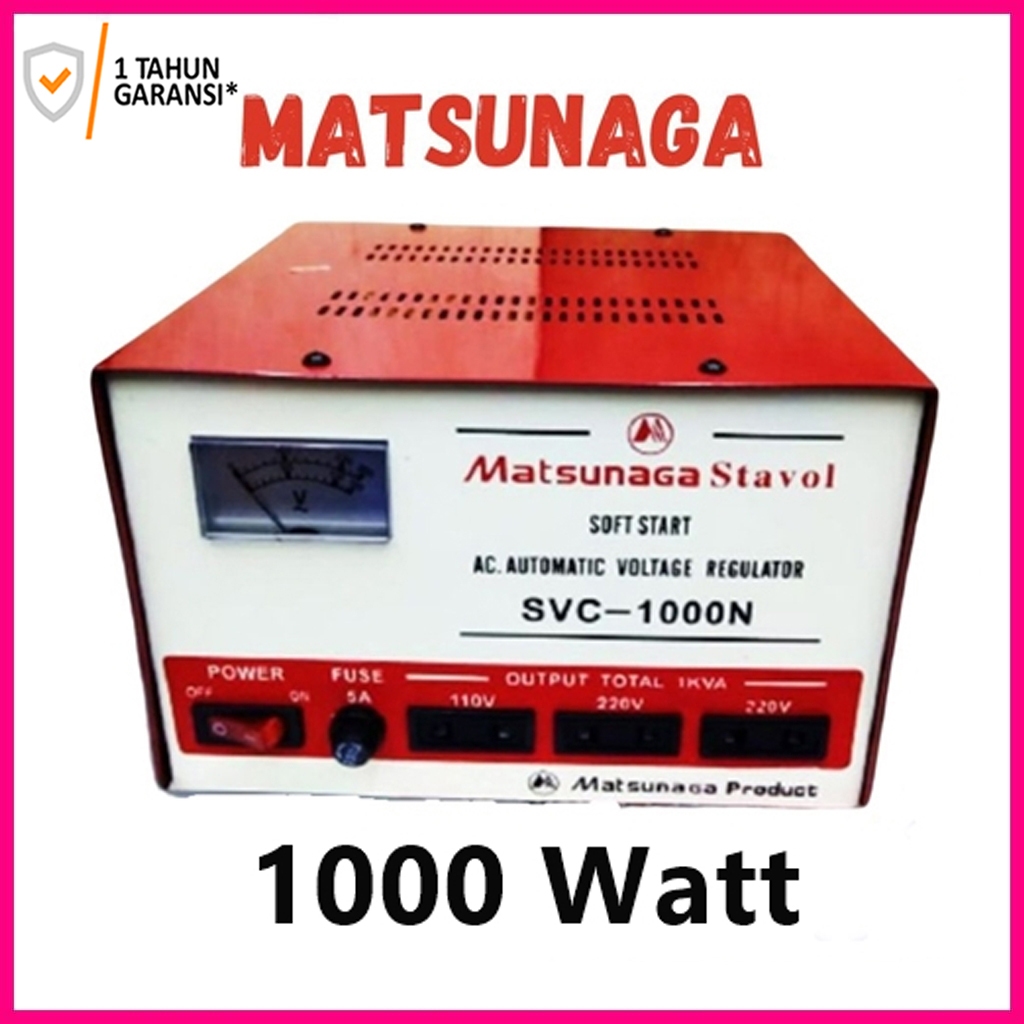 Jual Stabilizer Matsunaga 1000 Watt Alat Untuk Menstabilkan Voltage Listrik | Shopee Indonesia