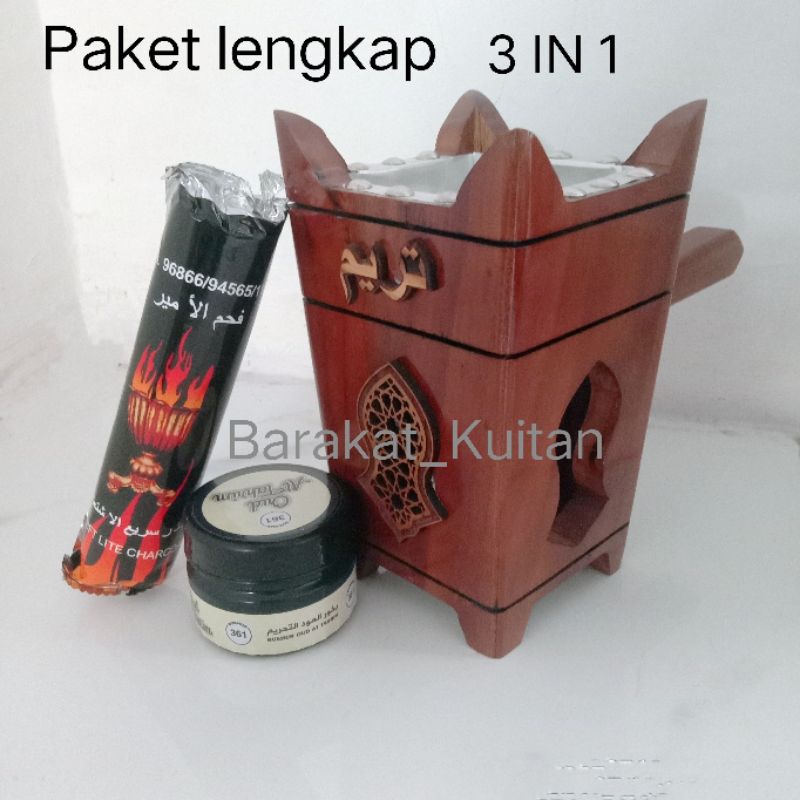 Jual Tempat bakar bukhur/Paket lengkap Prapen kayu jati mabkhara+Bukhur ...