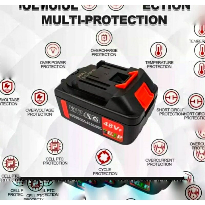Jual BATERAI CORDLESS 48VF BATERAI BOR JLD | Shopee Indonesia