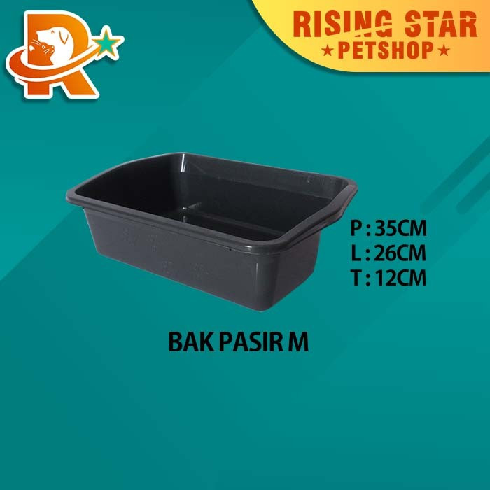 Jual Bak Pasir kecil abu abu Kucing Cat Litter Box Cat Wadah Pup Kotak ...