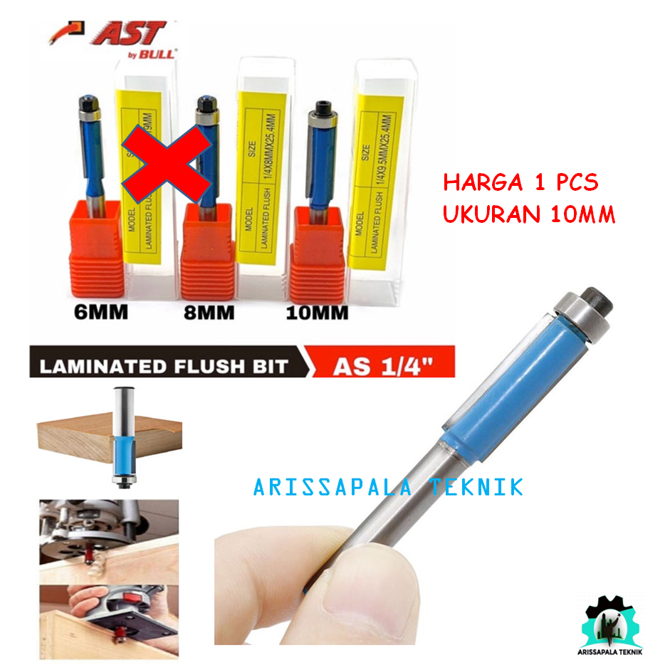 Jual BULL AST Mata Profil Trimer Pinggiran Hpl Kayu PVC Edging Mata ...