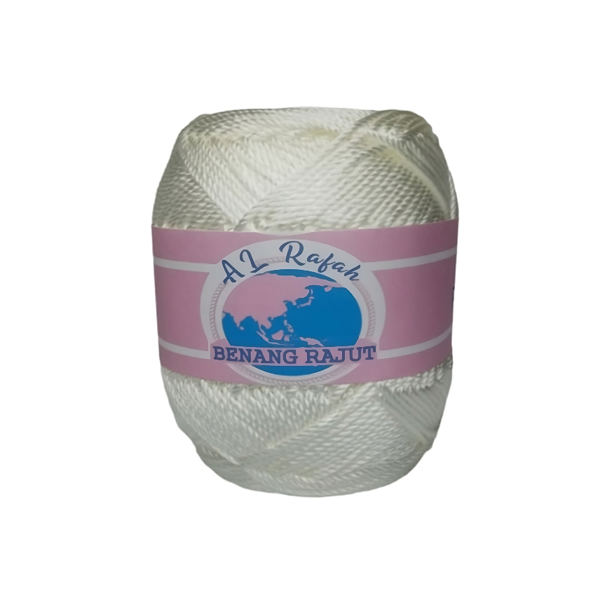 Jual BENANG RAJUT POLY KILAP PUTIH MUTIARA | Shopee Indonesia