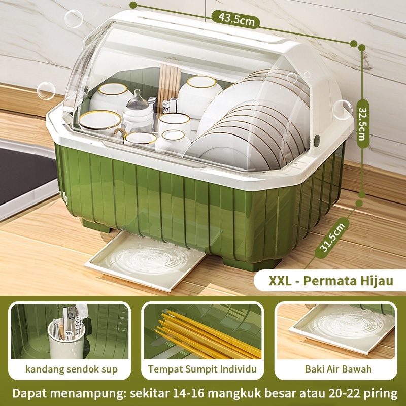 Jual HOMIX 4 Warna 3 Ukuran Rak Piring Besar Rak Piring Plastik Rak ...