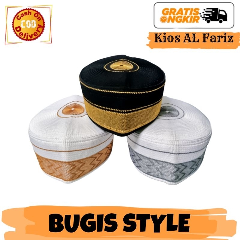Jual Peci BUGIS STYLE Elegant , Kopiah Bugis Style , Songkok Bugis ...