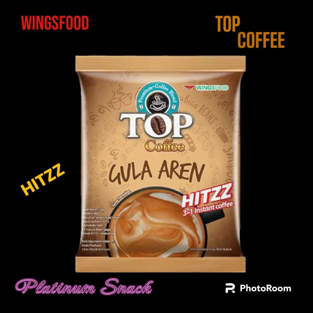 Jual Top Coffee Gula Aren 3in1 | Isi 10 + 5 Sachet @ 22 Gr | WingsFood ...