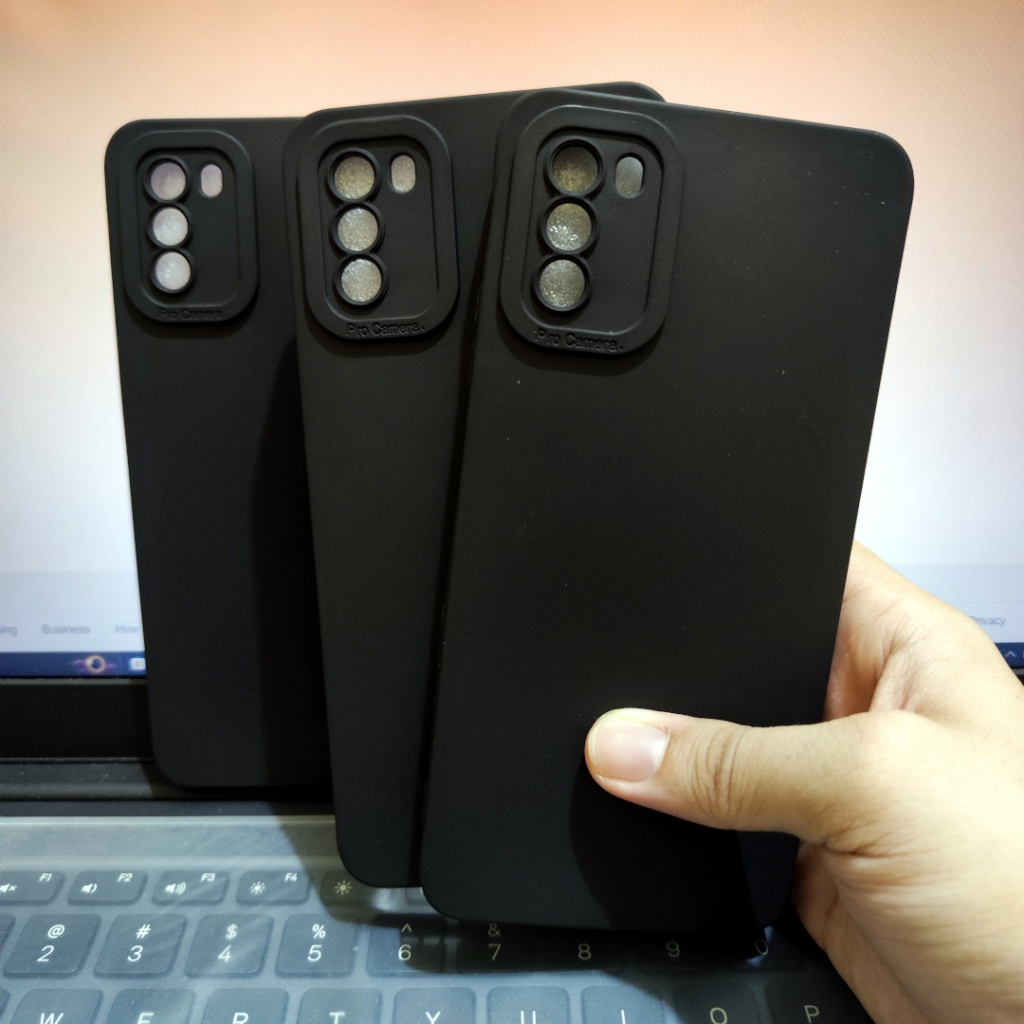 Jual Black matte softcase Xiaomi Poco M3, Poco M3 Pro 5G silikon hitam ...