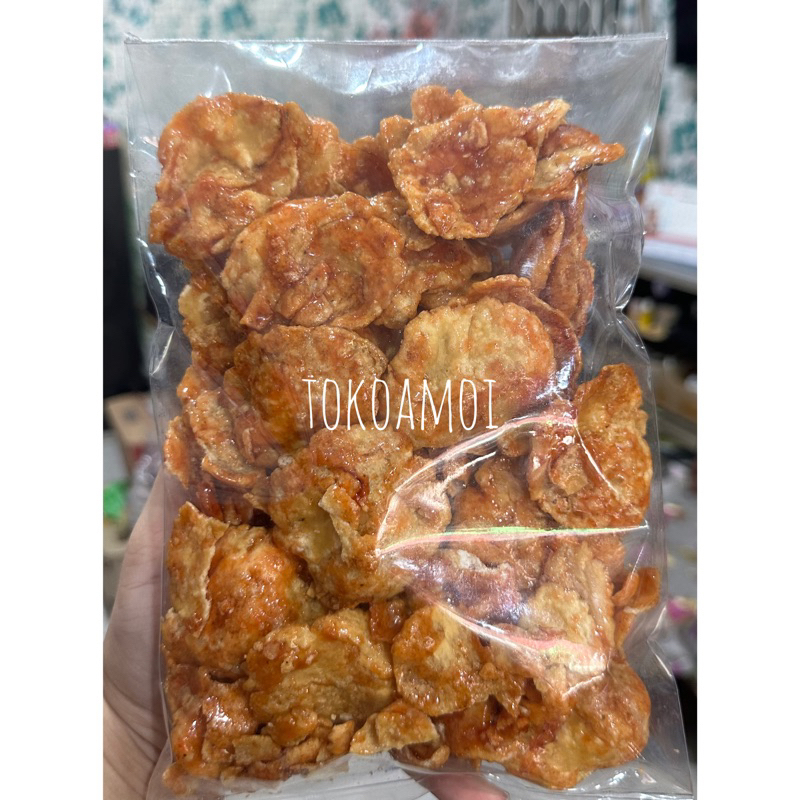 Jual Snack Hari Raya / Snack Emping Pedas Manis / Melinjo Pedas Manis ...