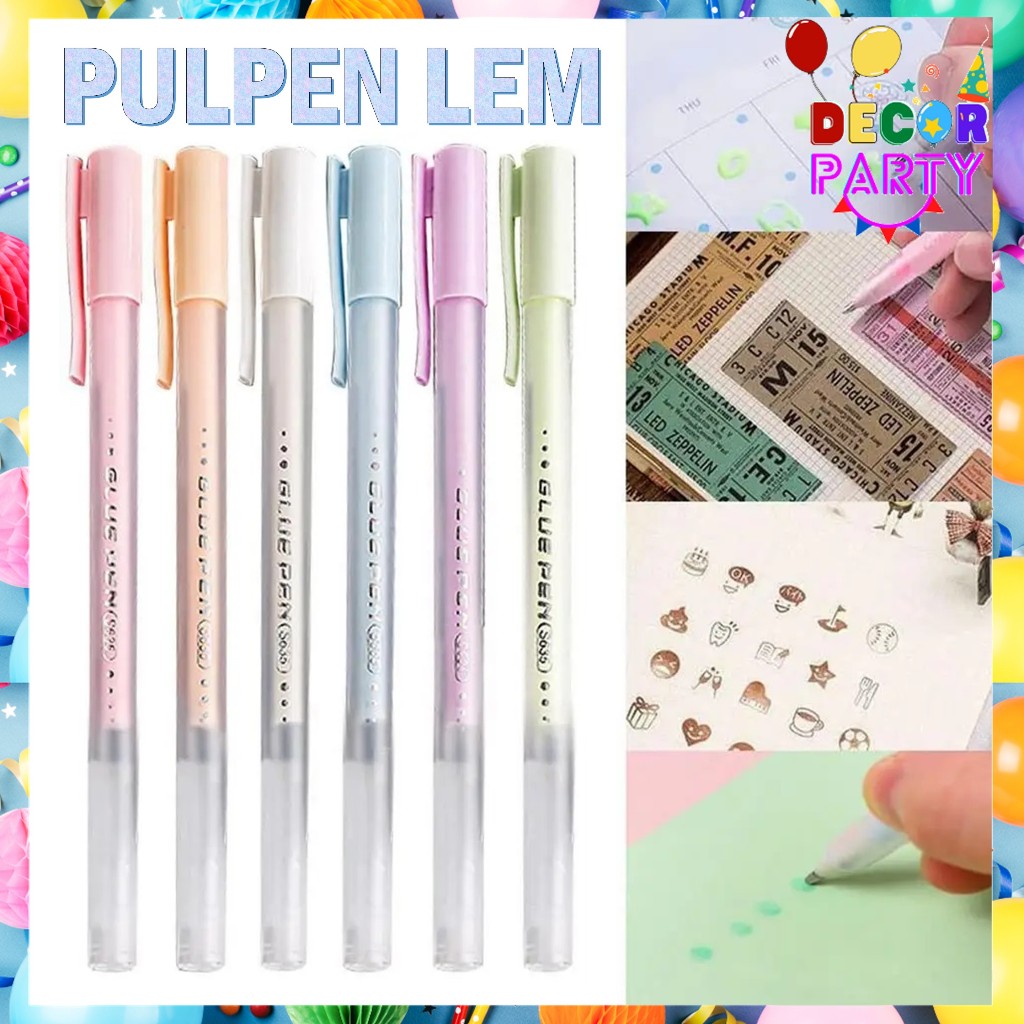 Jual DP Pulpen Lem Kertas Cepat Kering Glue Pen Stiker Lem Cair Anti ...
