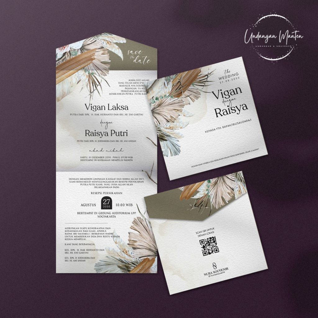 Jual Undangan Pernikahan NRD003 - Undangan Premium - Undangan Murah ...