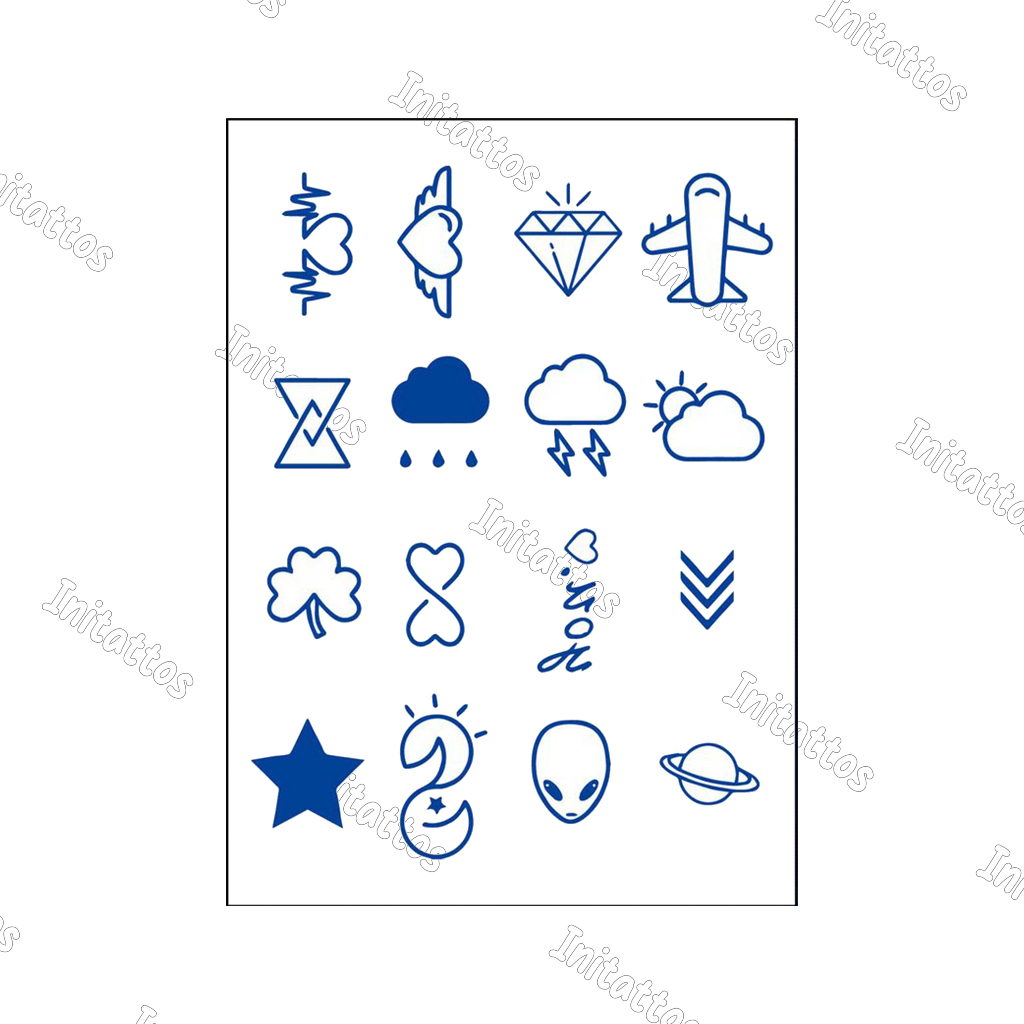 Jual Tato Mini Sheet Semi Permanen Tahan Lama 15 Hari Tahan Air ...