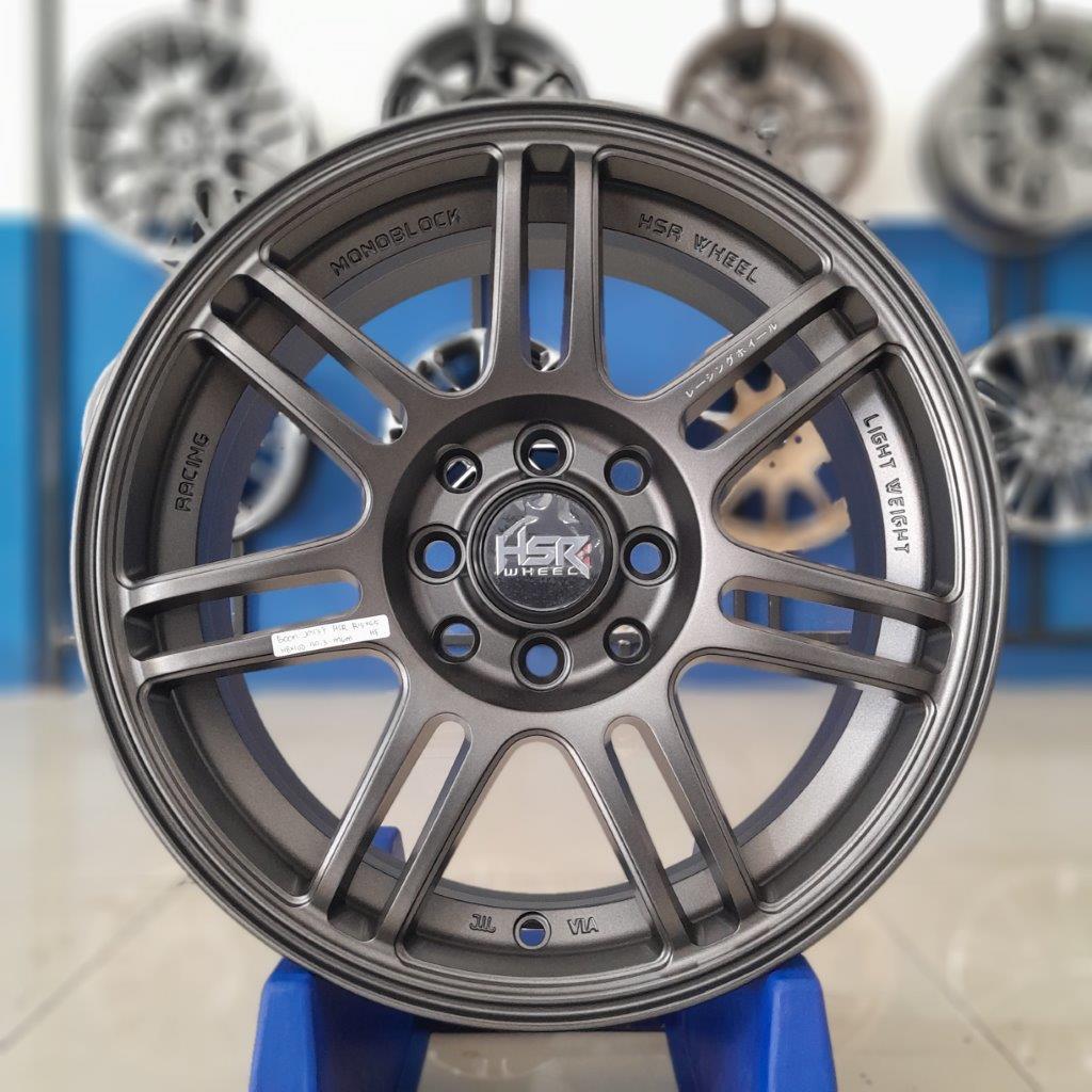 Jual Velg jdm ring 15 enkei mobil brio, city, starlet pelak racing hsr type boon r15 grey ...