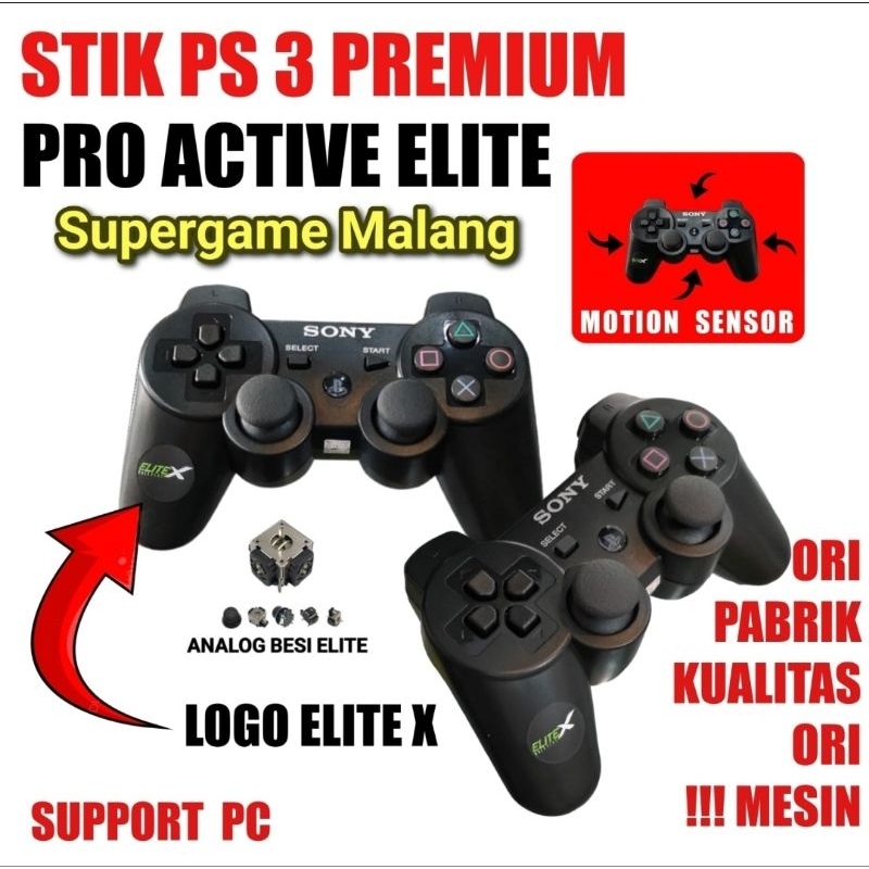 Jual Stik PS3 OP Elite X Premium Pro Active Motion Sensor Gyro Stick PS ...