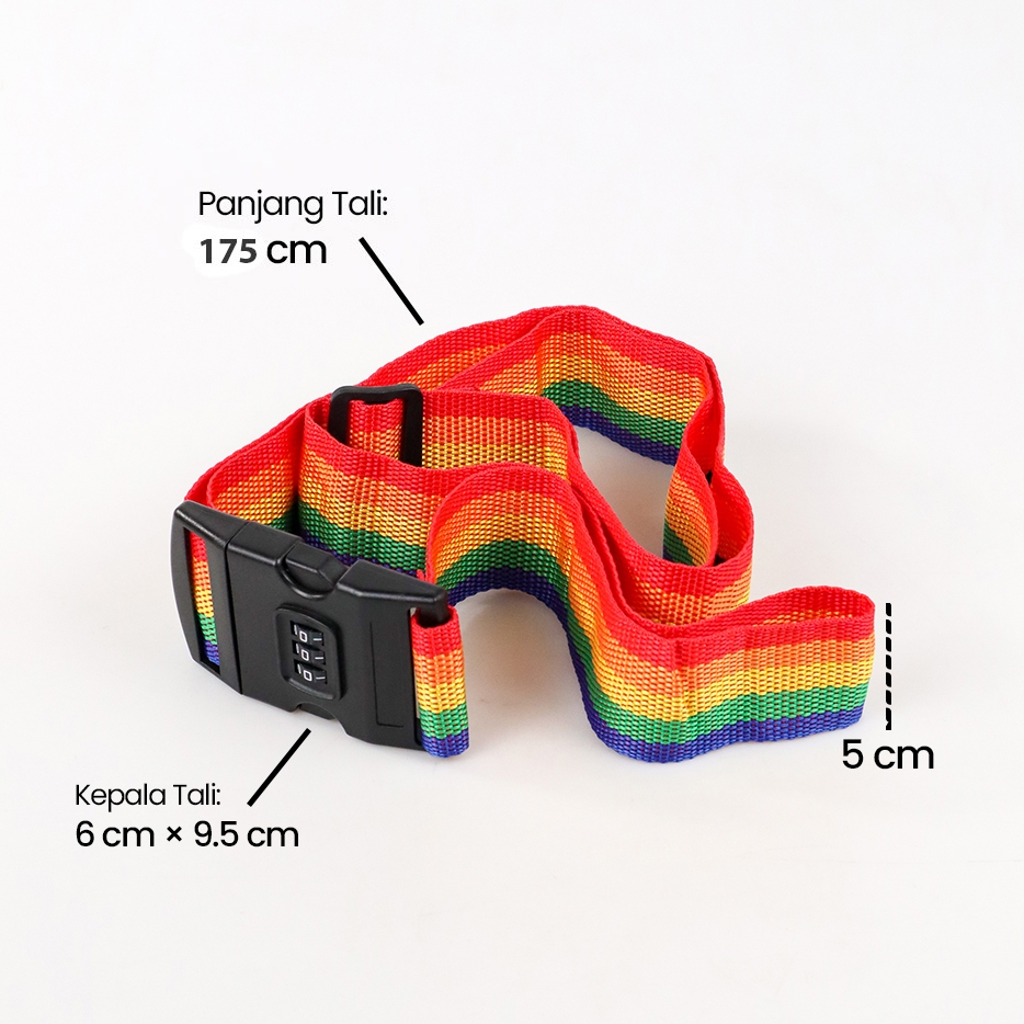 Jual Tali Pengaman Koper lock suitcase belt | Shopee Indonesia