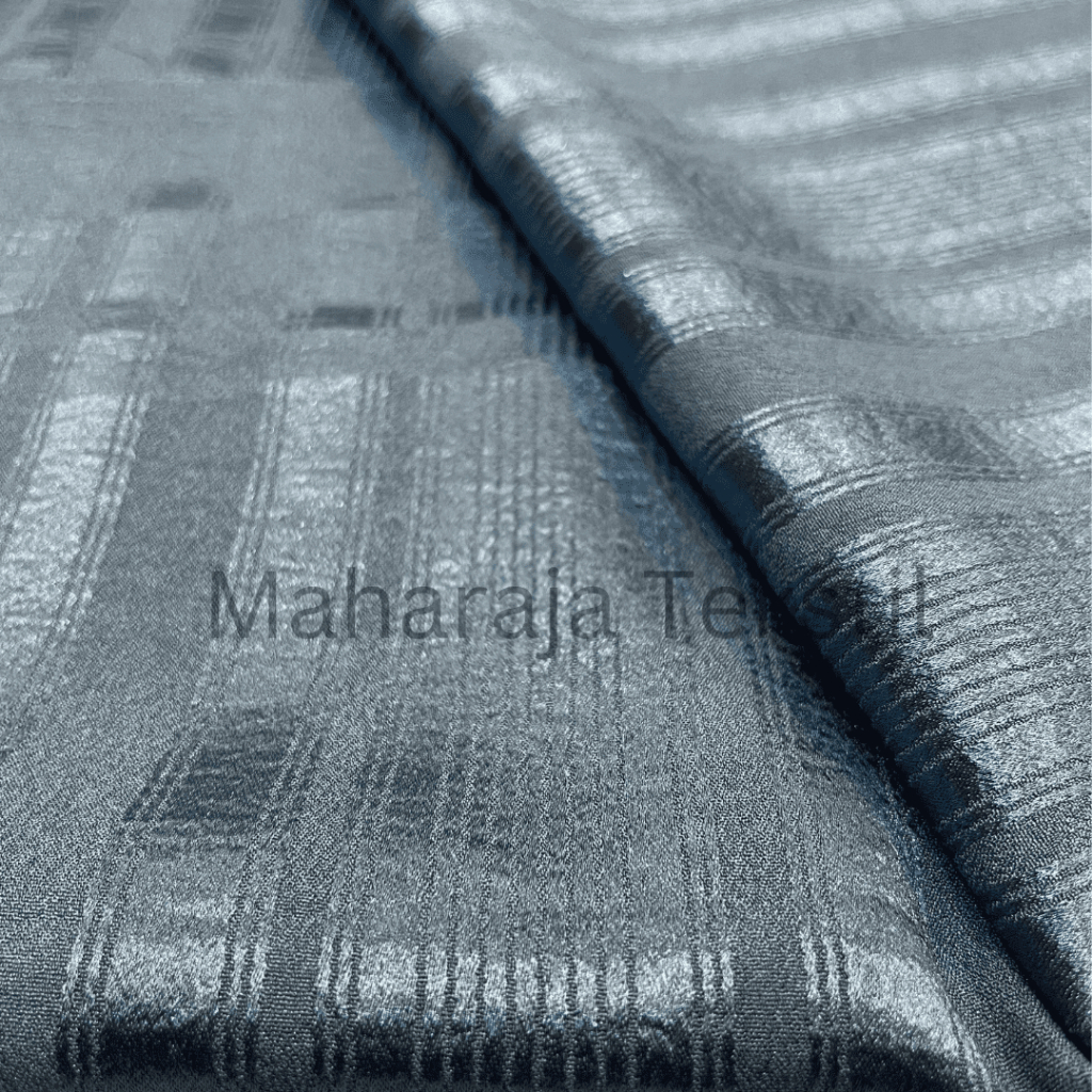 Jual Kain Satin Shimmer Motif / Amanda Shimmer Stripe / Amanda Shimmer ...