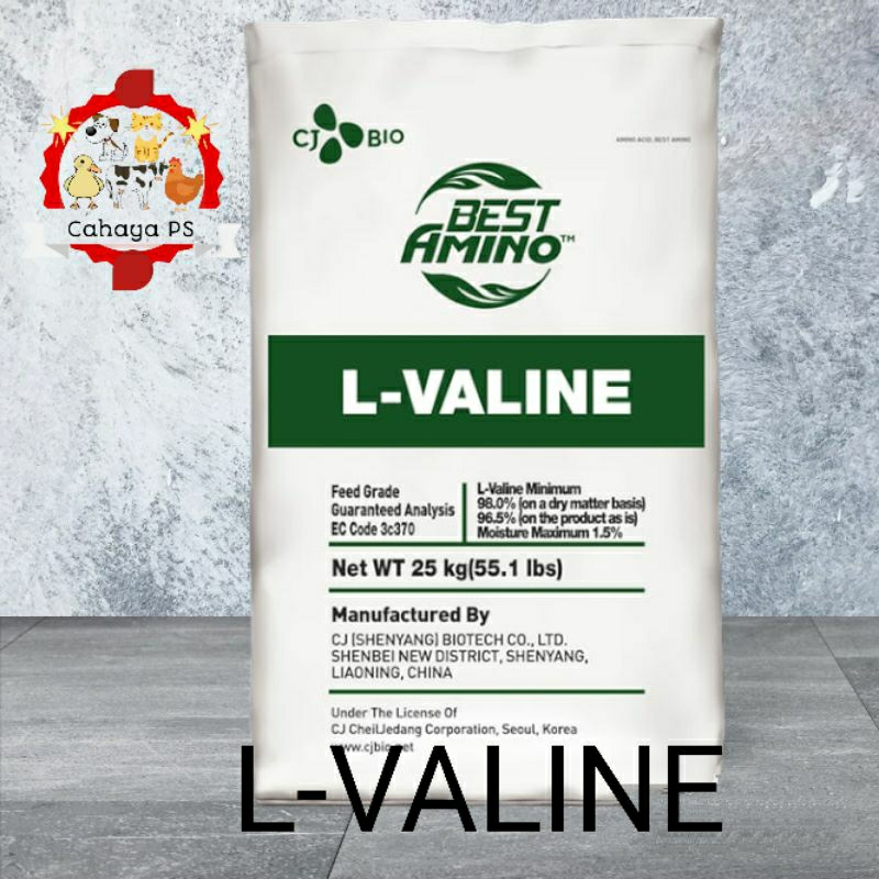 Jual L-Valine 1 Kilogram Valin Asam Amino Pertumbuhan Hewan | Shopee ...