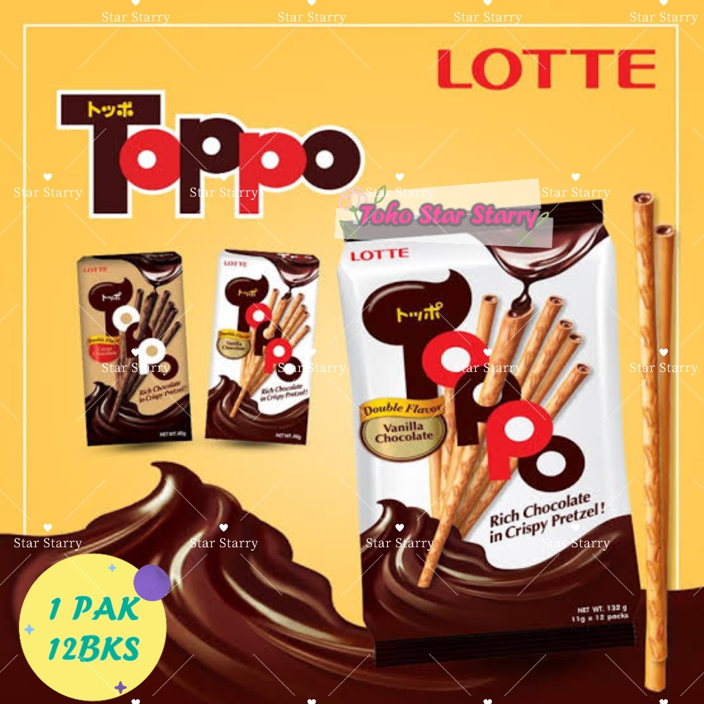 Jual [Per Kotak] Lotte Toppo BOX Biskuit Stick - Netto 12 pcs x 17gr ...