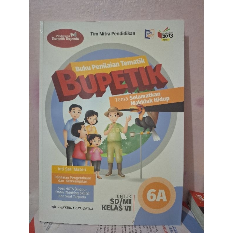 Jual BUKU BUPETIK/BUKU PENILAIAN TEMATIK KELAS 6/VI SD/MI/TEMA 6A,6D,6E,6H,6I ERLANGGA | Shopee ...