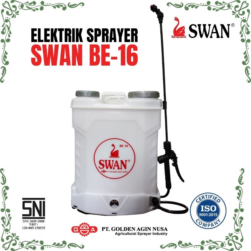Jual Sprayer Elektrik SWAN BE-16 tangki semprot pertanian/ Tangki ...