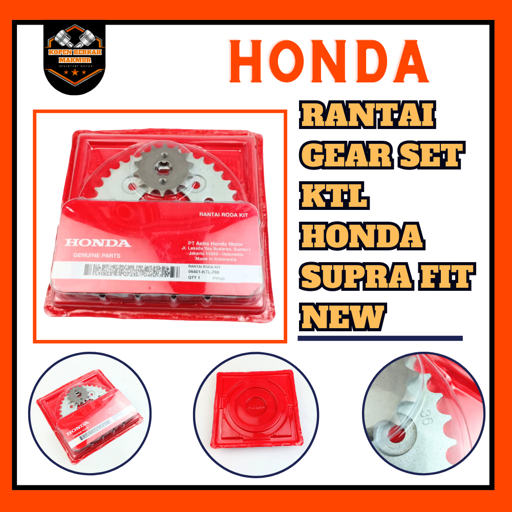 Jual GEAR SET MOTOR HONDA SUPRA FIT NEW - GIR SET HONDA SUPRA X LAMA – 06401 KTL-700 | Shopee ...