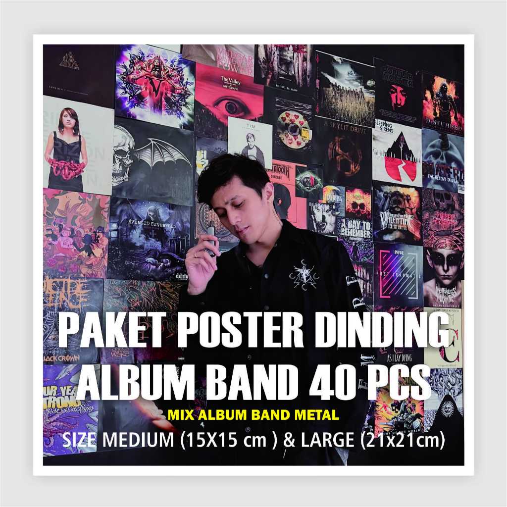 Jual POSTER ALBUM BAND METAL MIX 40 PCS | Shopee Indonesia