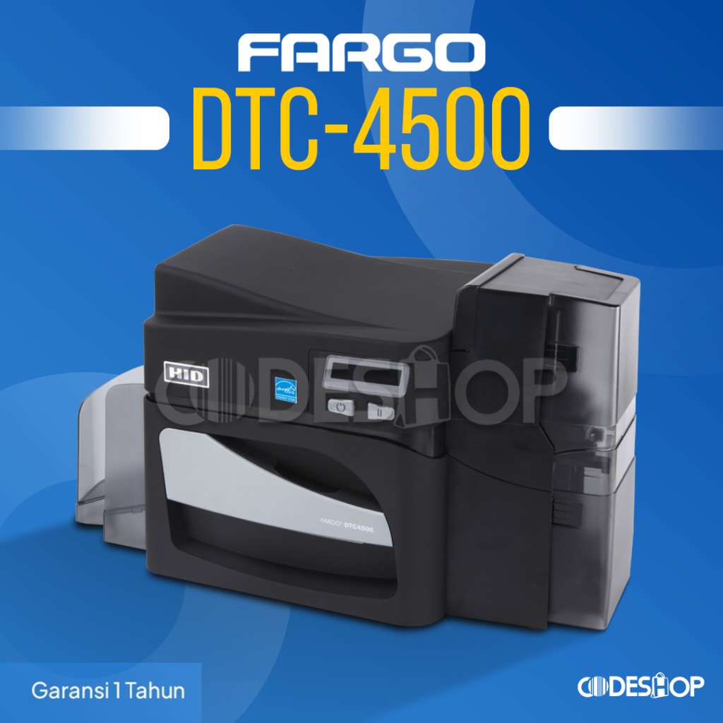 Jual Printer ID Card Fargo DTC 4500e Dual Side Cetak Kartu Identitas ...