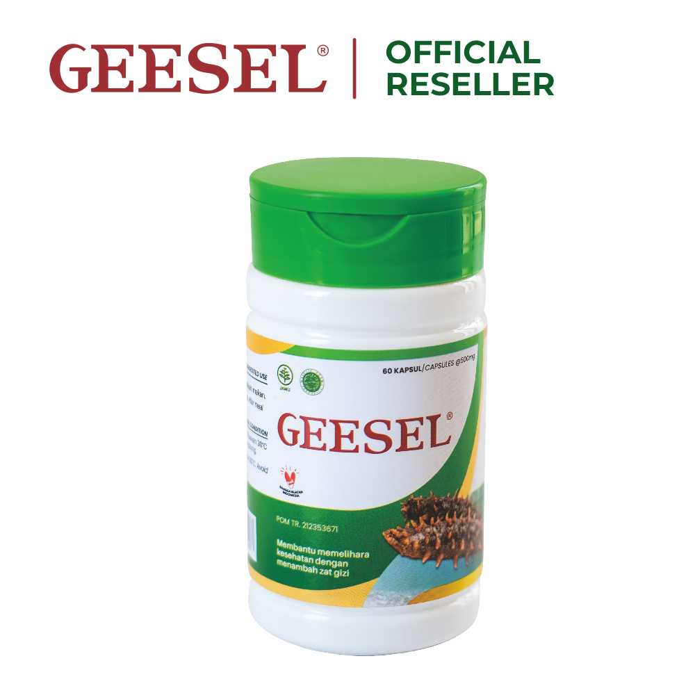 Jual GEESEL Suplemen Teripang / Gamat Emas 60 Kapsul | Shopee Indonesia