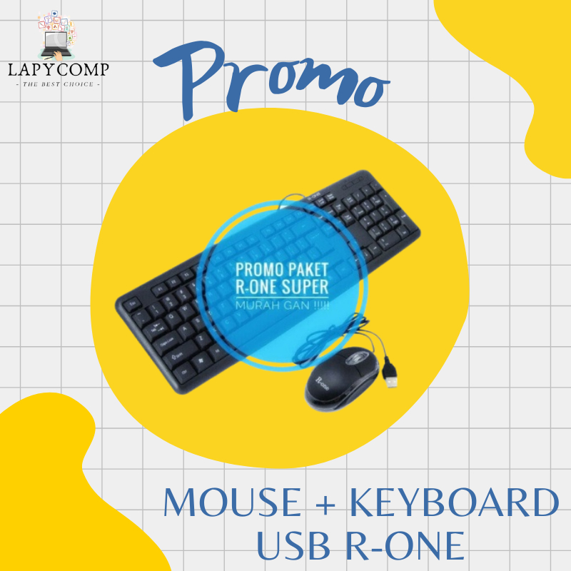 Jual PAKET COMBO MURAH KEYBOARD USB R-ONE + MOUSE USB R-ONE - ACC ...