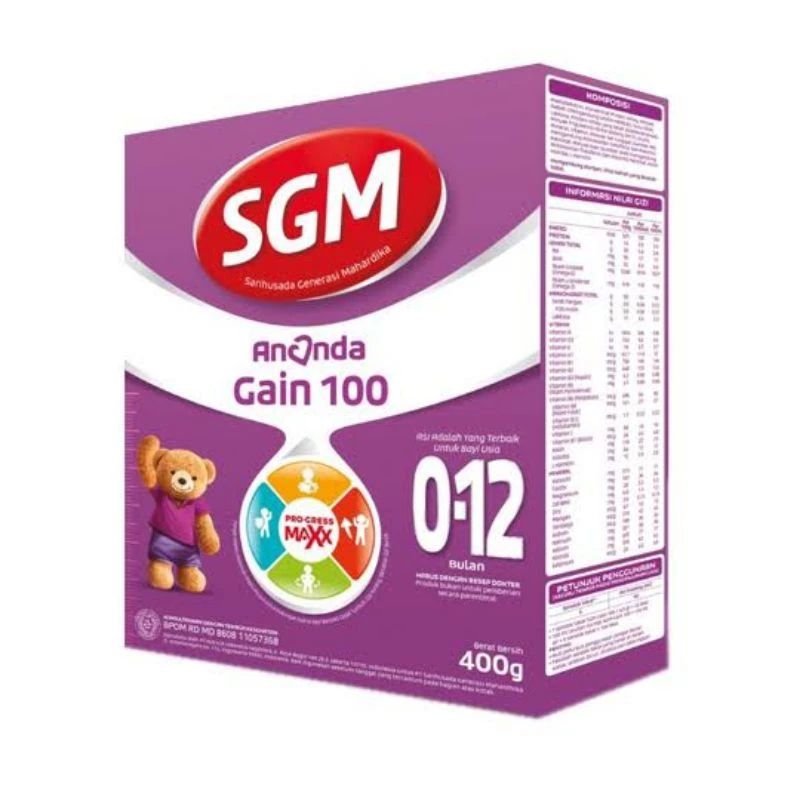 Jual Susu SGM Ananda Gain 0-12 bulan 400g | Shopee Indonesia