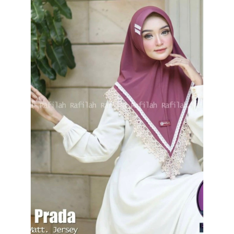 Jual Rafila Prada gotik | hijab Prada | hijab gotik | hijab pesta | instan antem | Shopee Indonesia