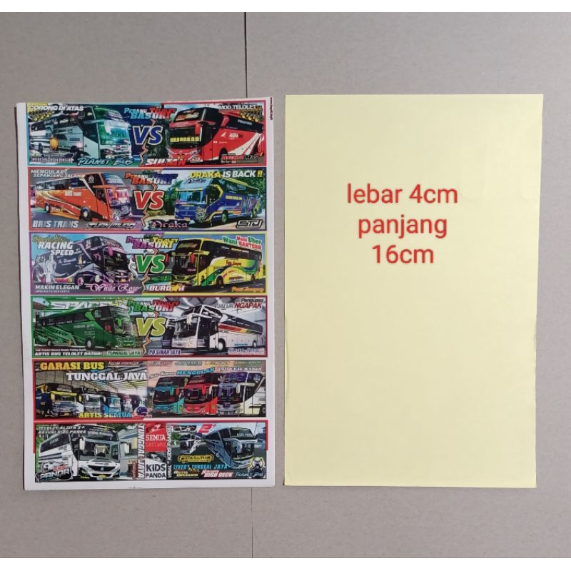 Jual 60 PCS /10 LEMBAR STICKER BUS BASURI KIDS TELOLET | Shopee Indonesia