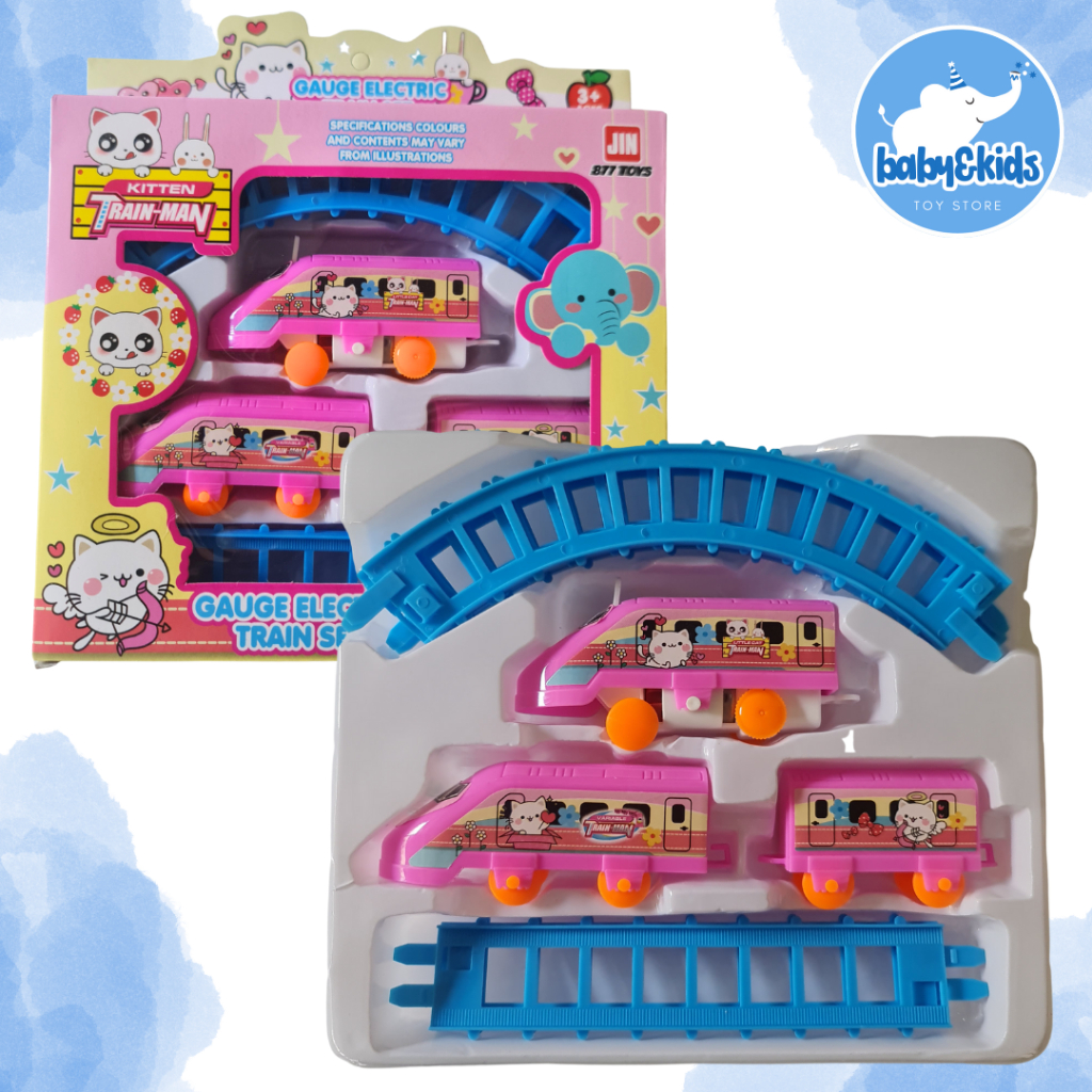 Jual Mainan Kereta Api kitten pink Anak Edukatif - Rail Train Edukasi ...