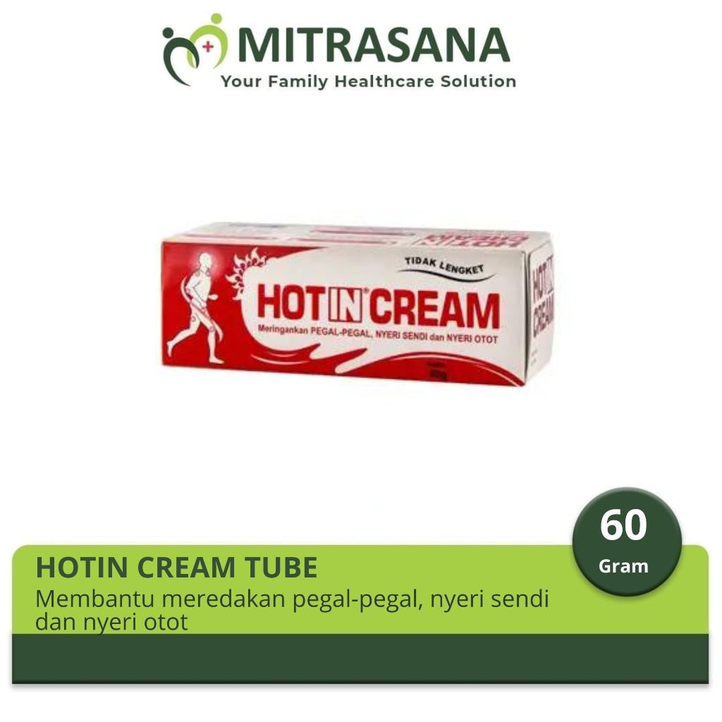 Jual Hotin Cream Tube 60 Gram - Membantu Meredakan Pegal-Pegal, Nyeri ...