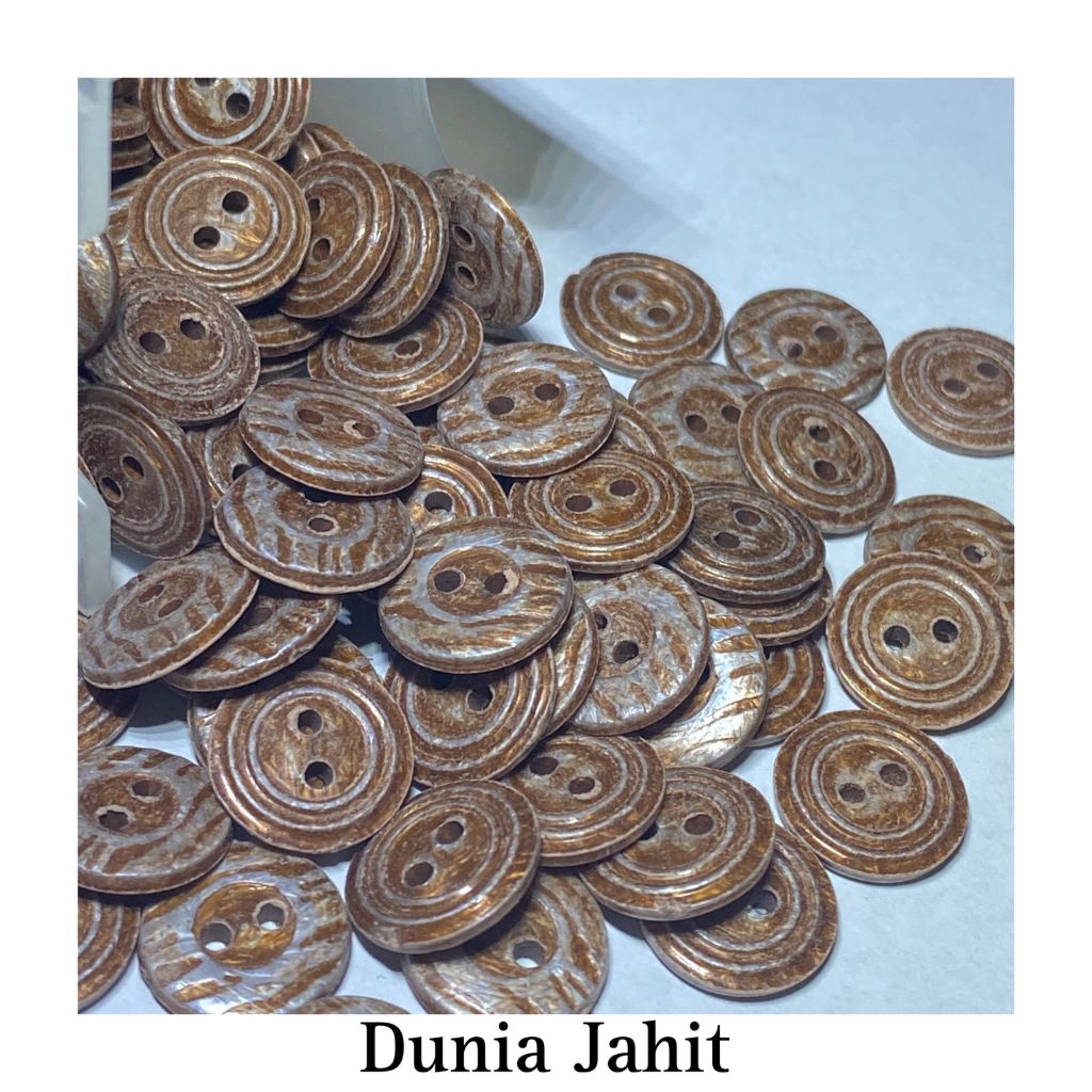 Jual KANCING MOTIF COKLAT UKURAN 20L DAN 24L ISI 720 PCS | Shopee Indonesia